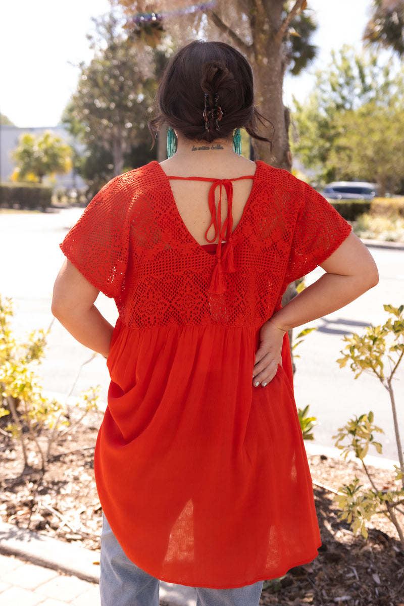BRINGING CHANGE CROCHET TUNIC – RAOK boutique